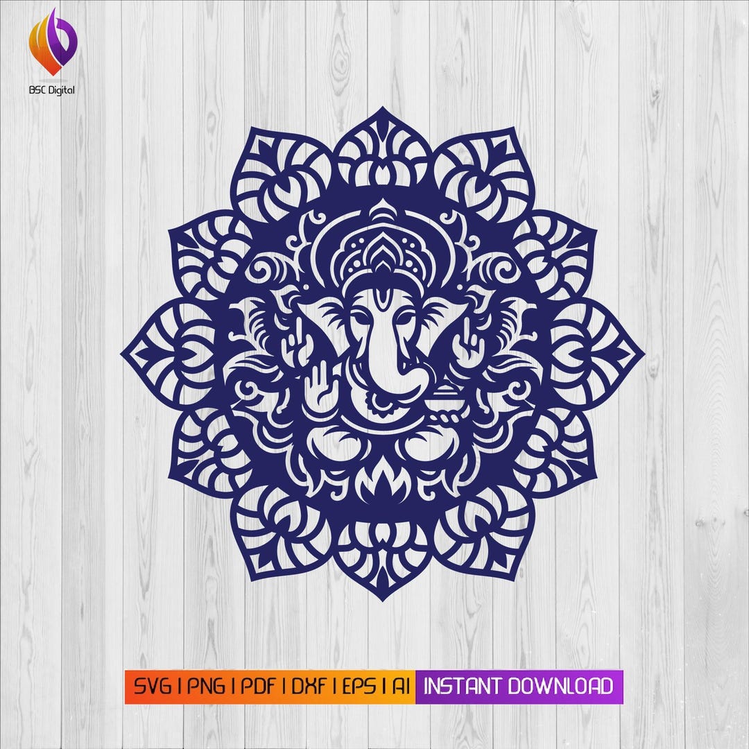 Ganesha Wall Decor: Laser Cut Hindu God Design (digital Download) - Etsy