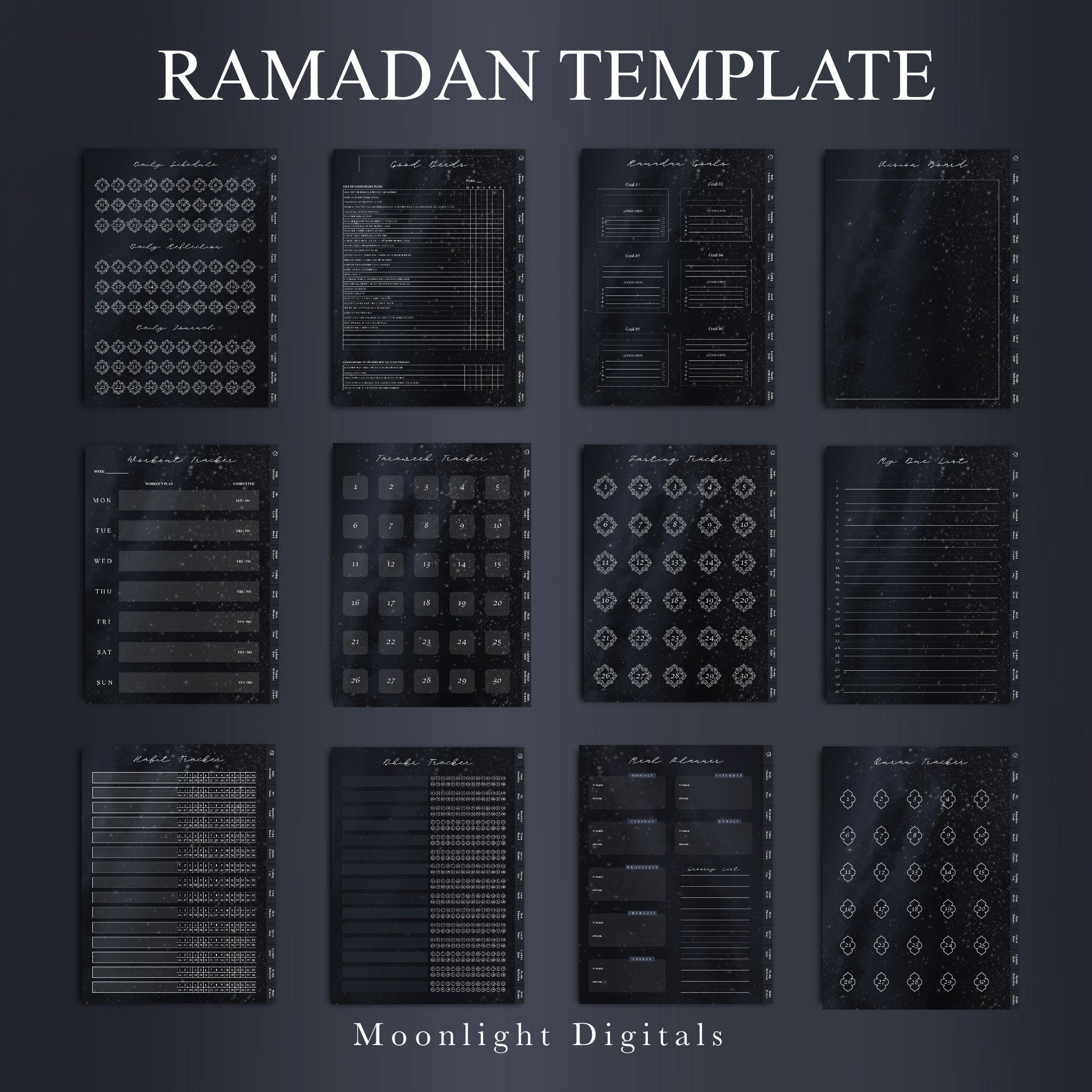 2025 Ramadan Planner, Digital Ramadan Planner, Ramadan Planner, Ramadan ...