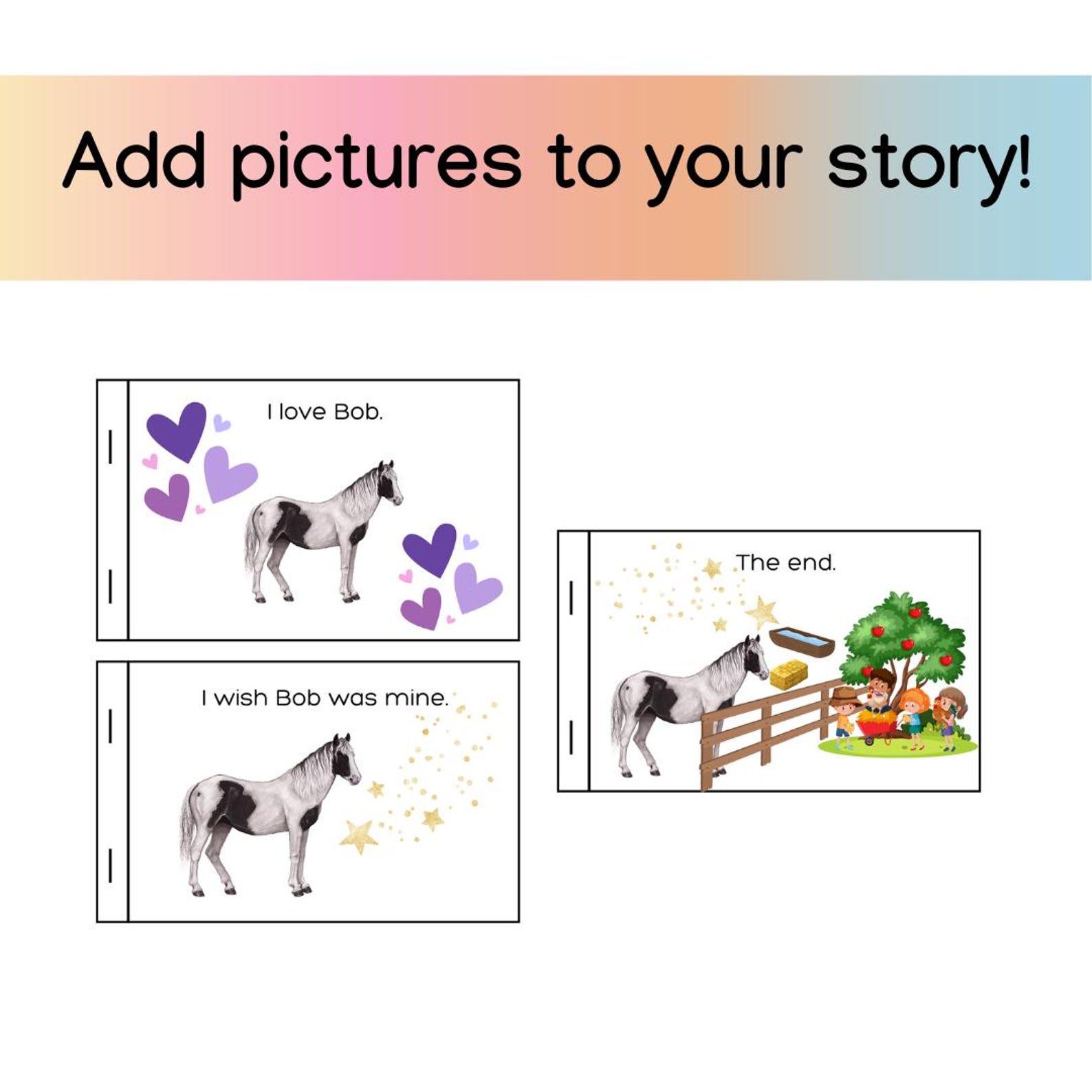 Mini Book Canva Template: Printable Story, Add Pictures (PDF Download ...