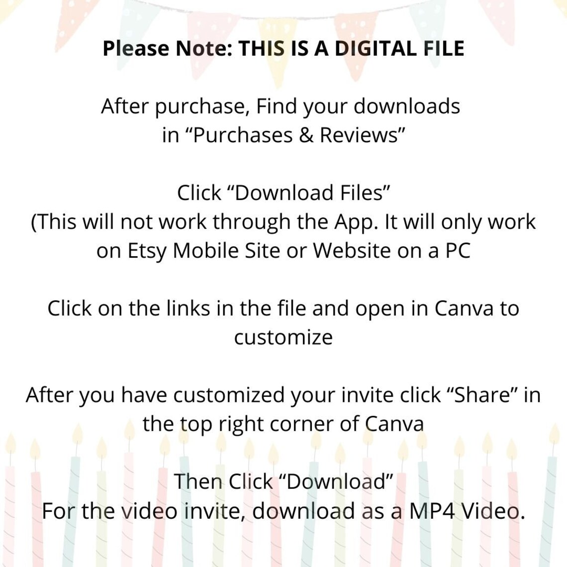 Editable Simple Birthday Party Invite | Generic Birthday Theme | Video ...