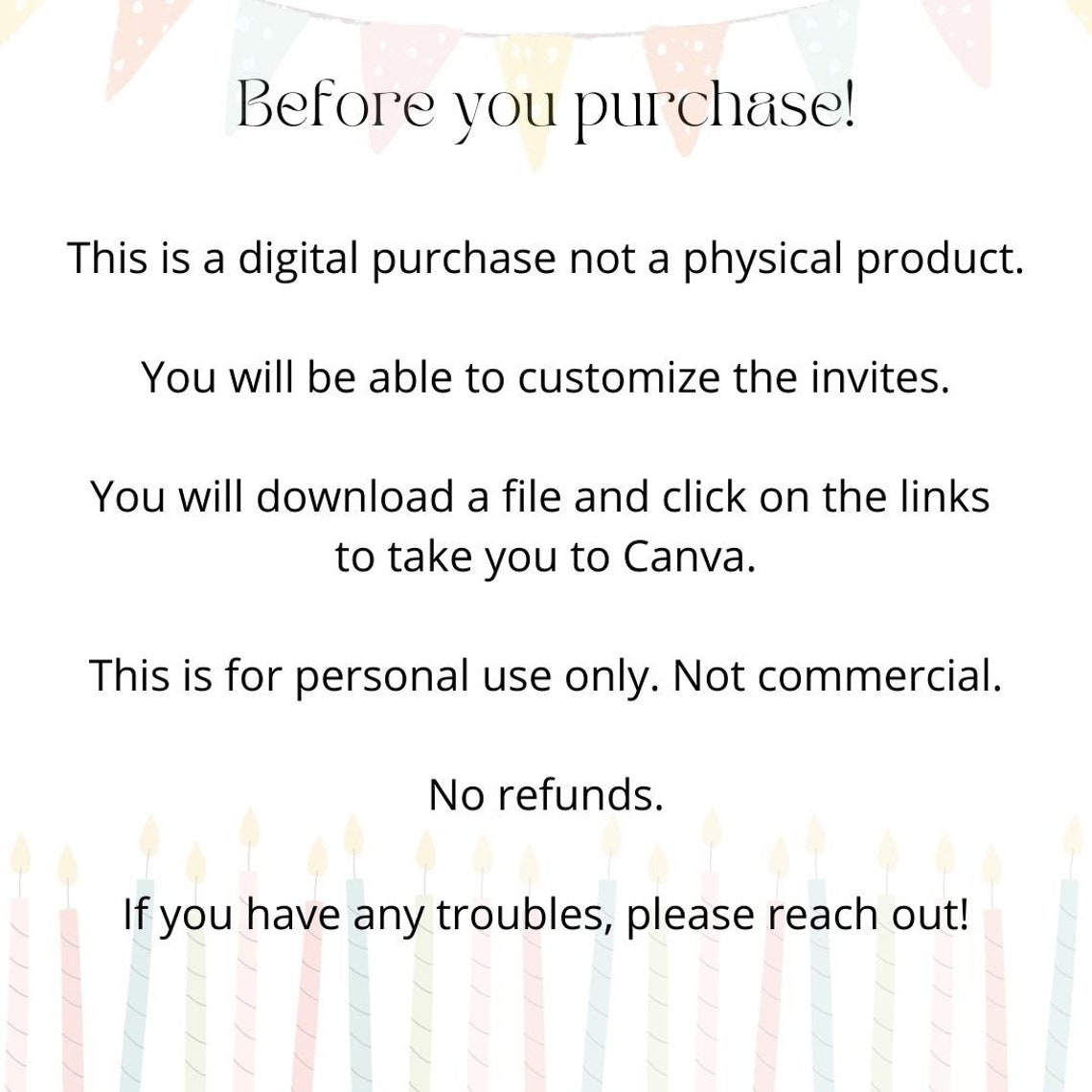 Editable Simple Birthday Party Invite | Generic Birthday Theme | Video ...