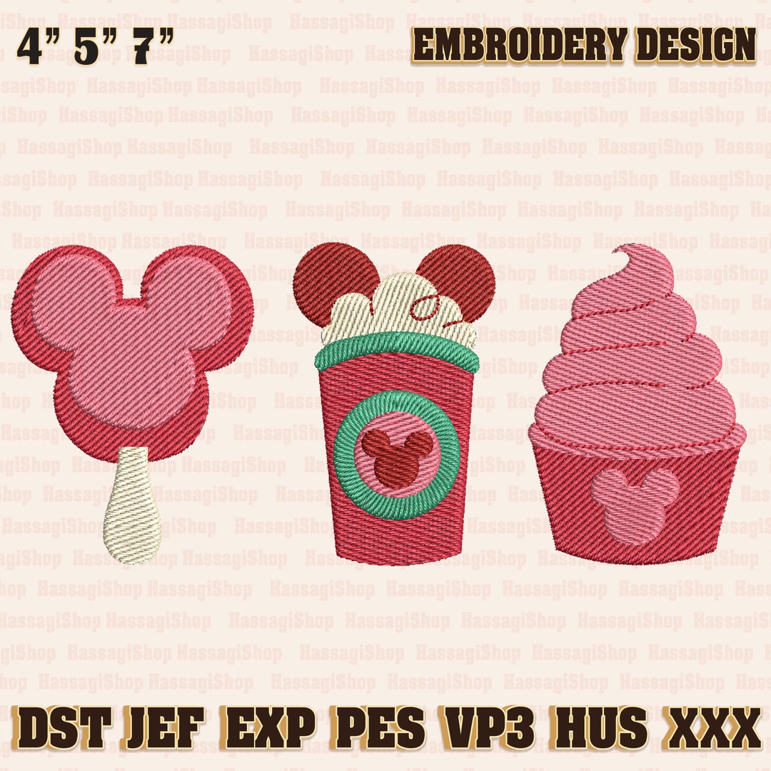Valentine Mouse Head Embroidery Machine Design Valentine - Etsy