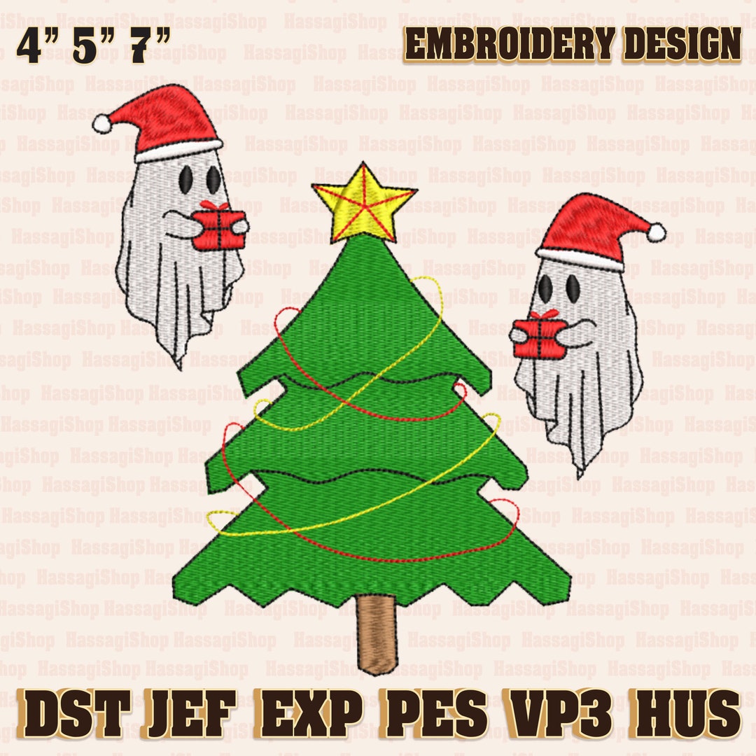 Christmas Tree Embroidery Machine Design Cute Christmas - Etsy
