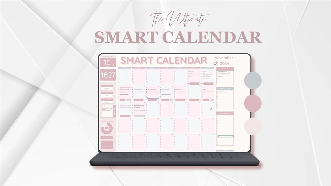 2025 Monthly Calendar Spreadsheet | Google Sheets | Productivity ...