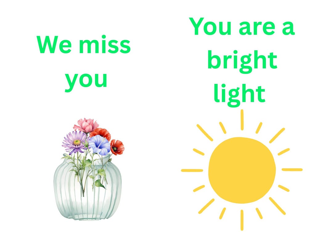 A Cheerful Card That Sends a Caring Message. - Etsy
