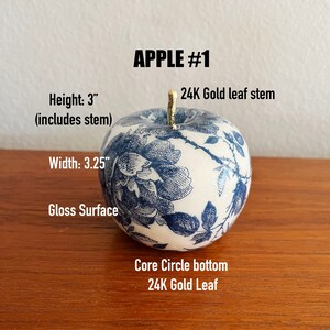 Chinoiserie Apple Style Decor, Blue and White Home Decor - Etsy