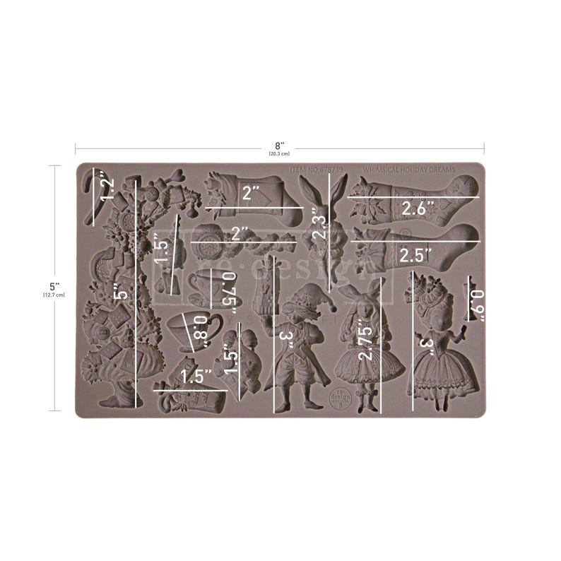 Whimsical Holiday Dreams Silicone Decor Mould Redesign With Prima - Etsy