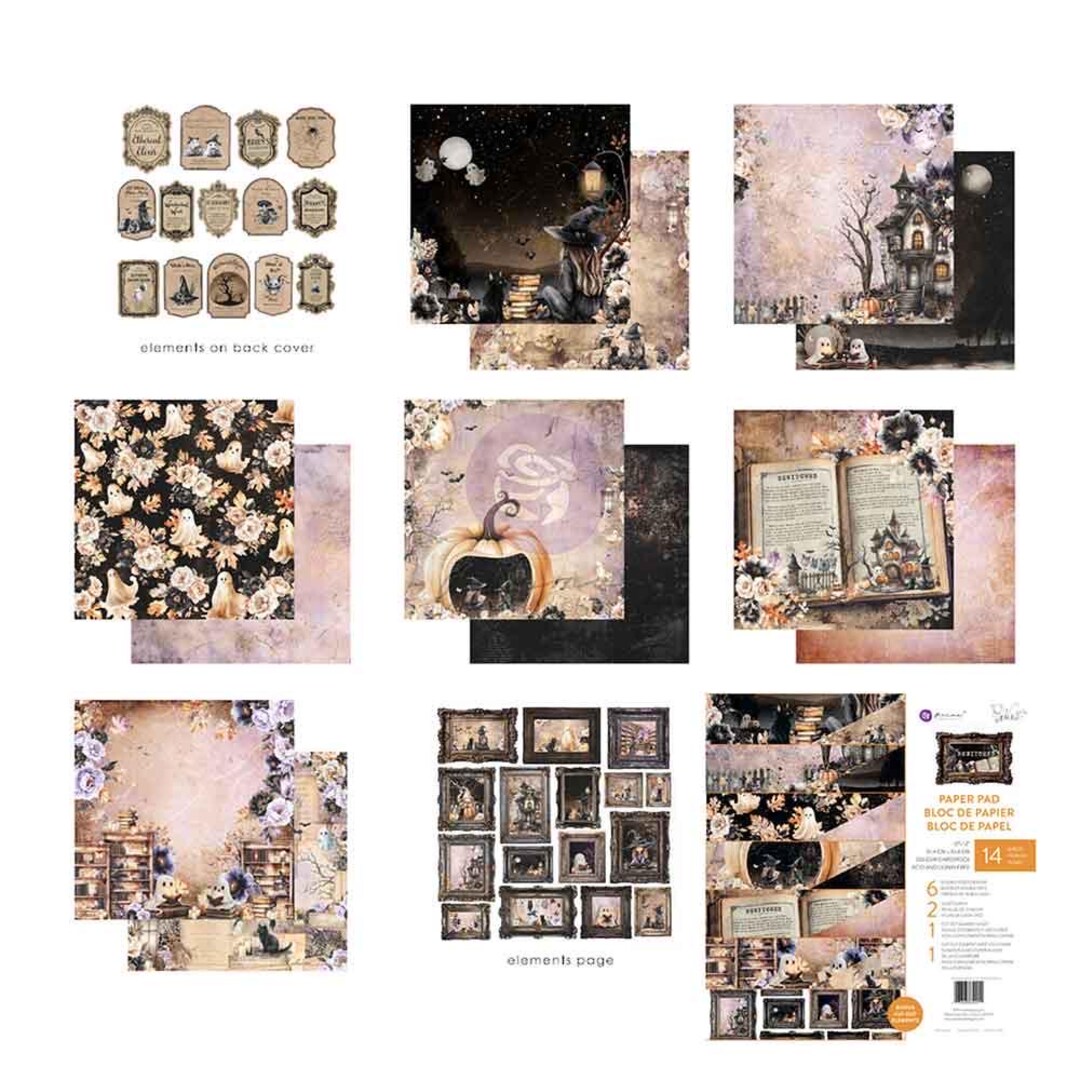 Bewitched Collection 12”x12” Paper Pad 3 Girls Tale Prima Marketing ...