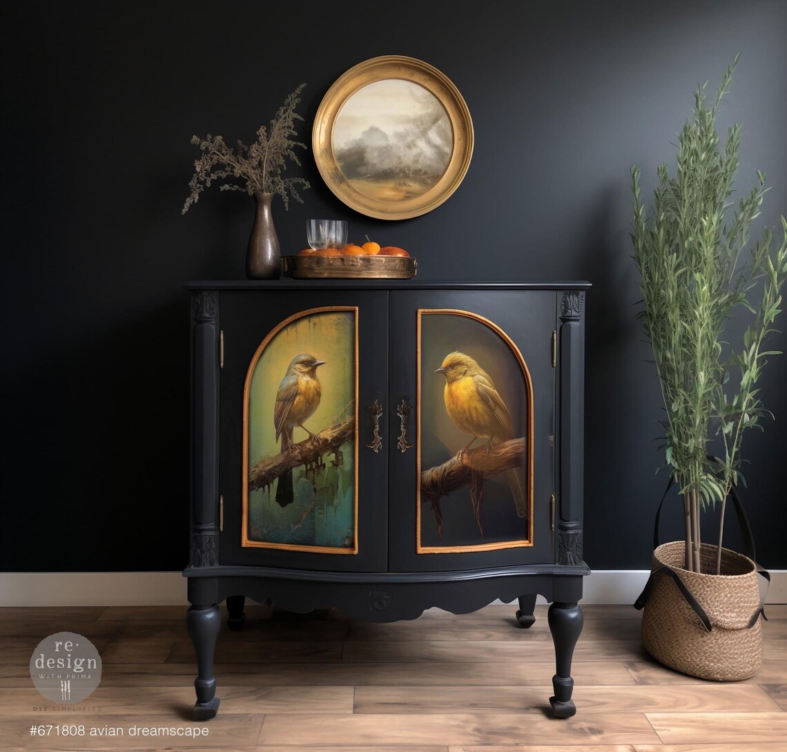 Avian Dreamscape 3 Sheets Decoupage Paper Pack Redesign With Prima - Etsy