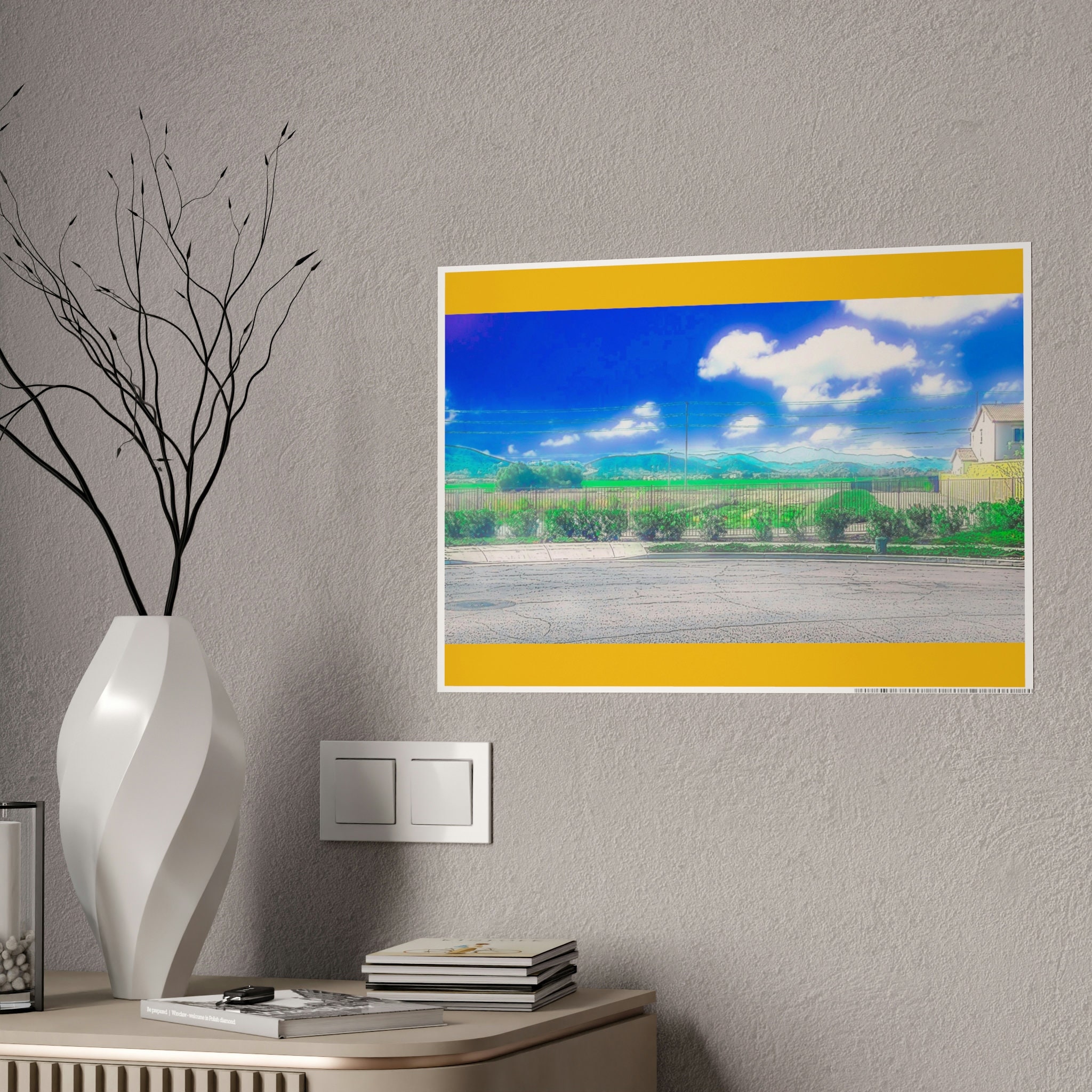 Custom Anime Style Background Unframed - Etsy