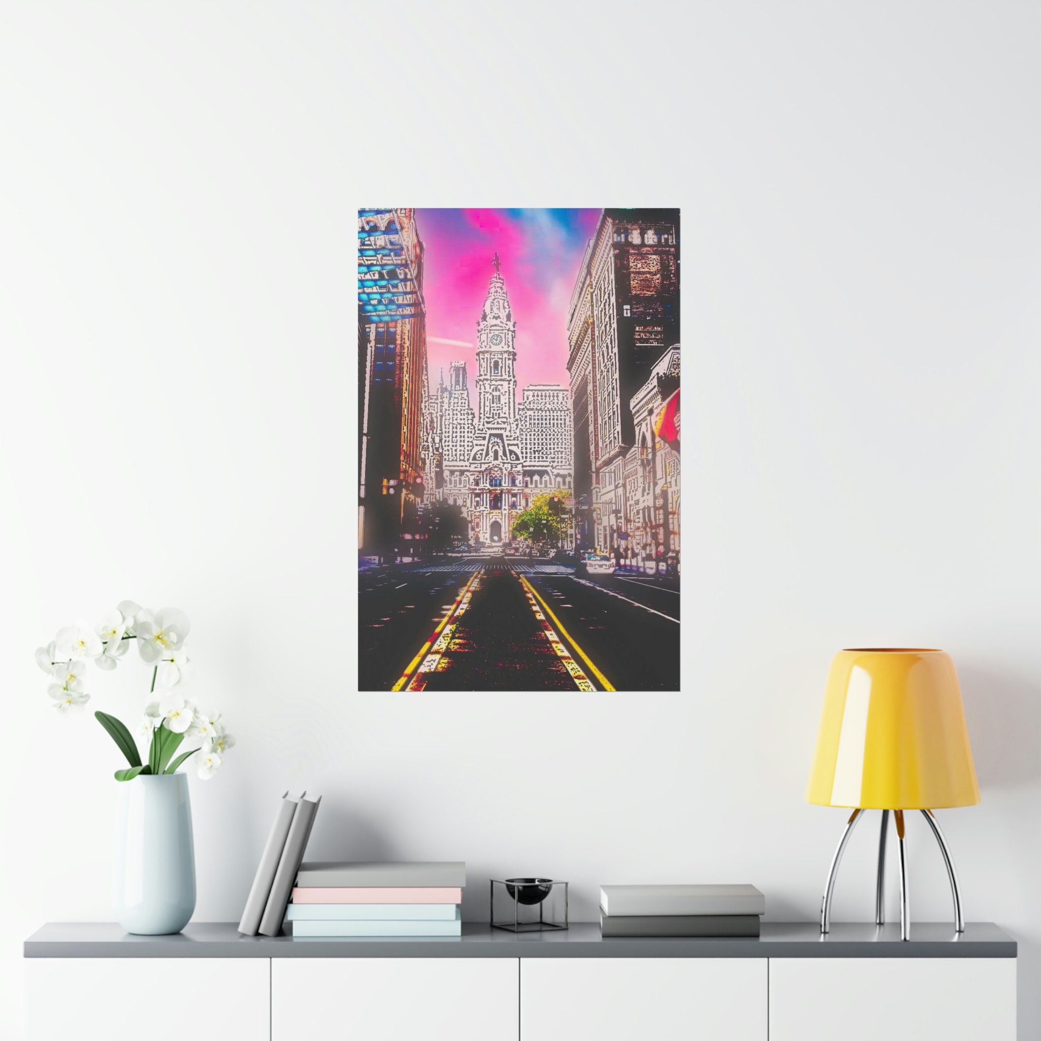 Custom Anime City Background Poster - Etsy