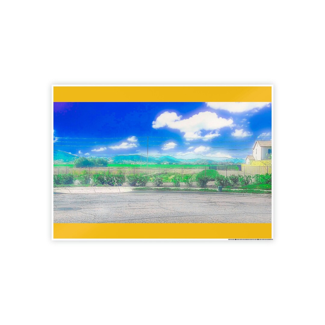 Custom Anime Style Background Unframed - Etsy