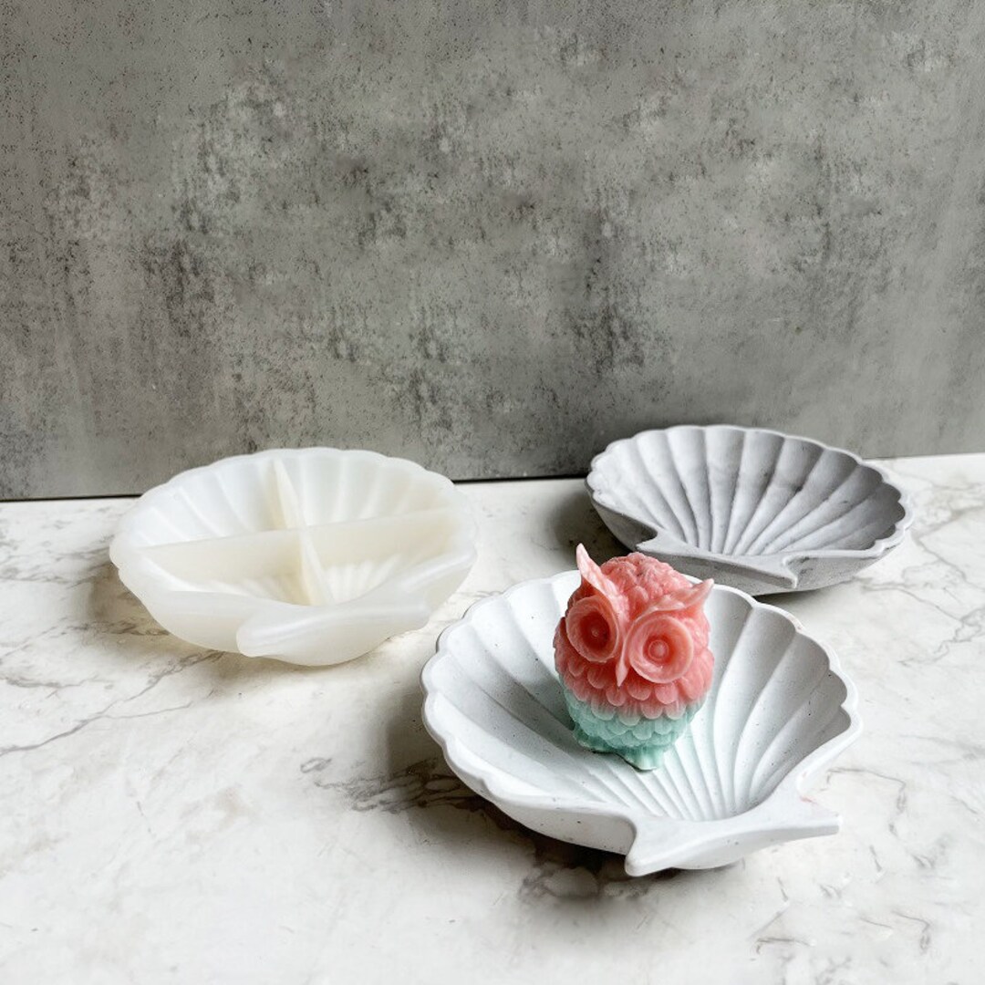 Silicone Mold Shell Dishes Clam Shell Silicone Mould, Sea, Sea Crafts ...