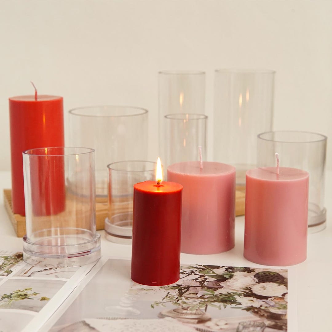 Pillar Candle Molds, Cylinder Candle Molds, Plastic Molds, Column ...
