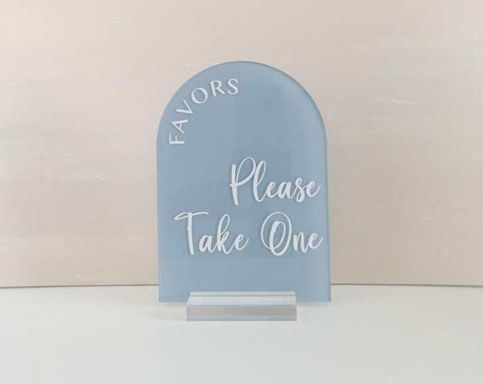 Custom Painted Acrylic Arch Table Sign for Events, Personalize for ...