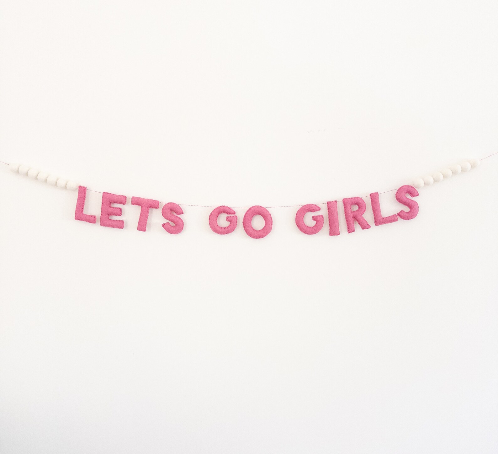 READY TO SHIP// Let's Go Girls Felt Garland, Let's Go Girls Banner ...