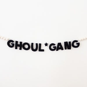 Ghoul Gang Felt Garland, Ghoul Gang Banner, Ghoul Gang Felt Ball ...