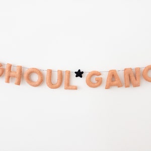 Ghoul Gang Felt Garland, Ghoul Gang Banner, Ghoul Gang Felt Ball ...