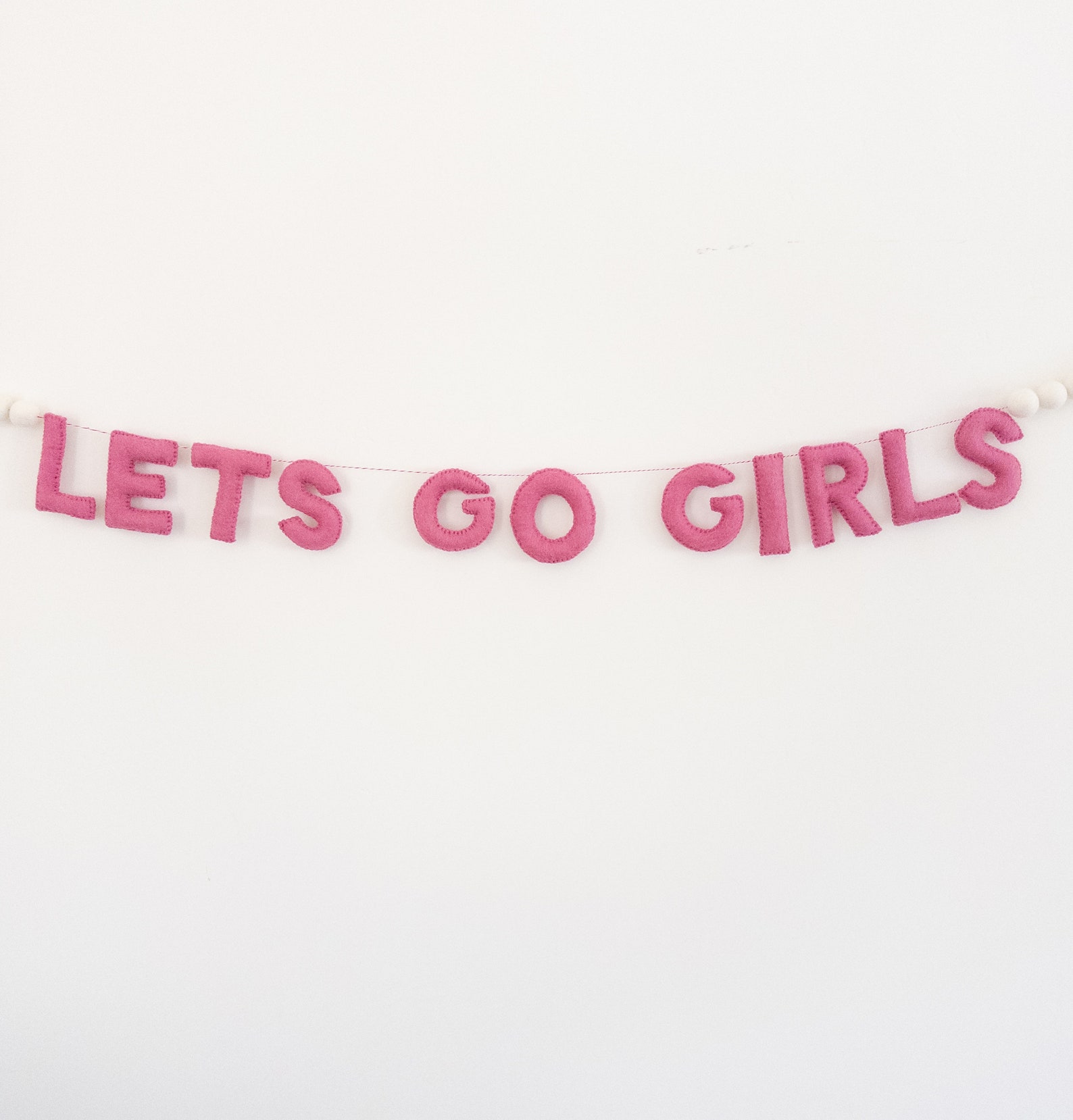 READY TO SHIP// Let's Go Girls Felt Garland, Let's Go Girls Banner ...
