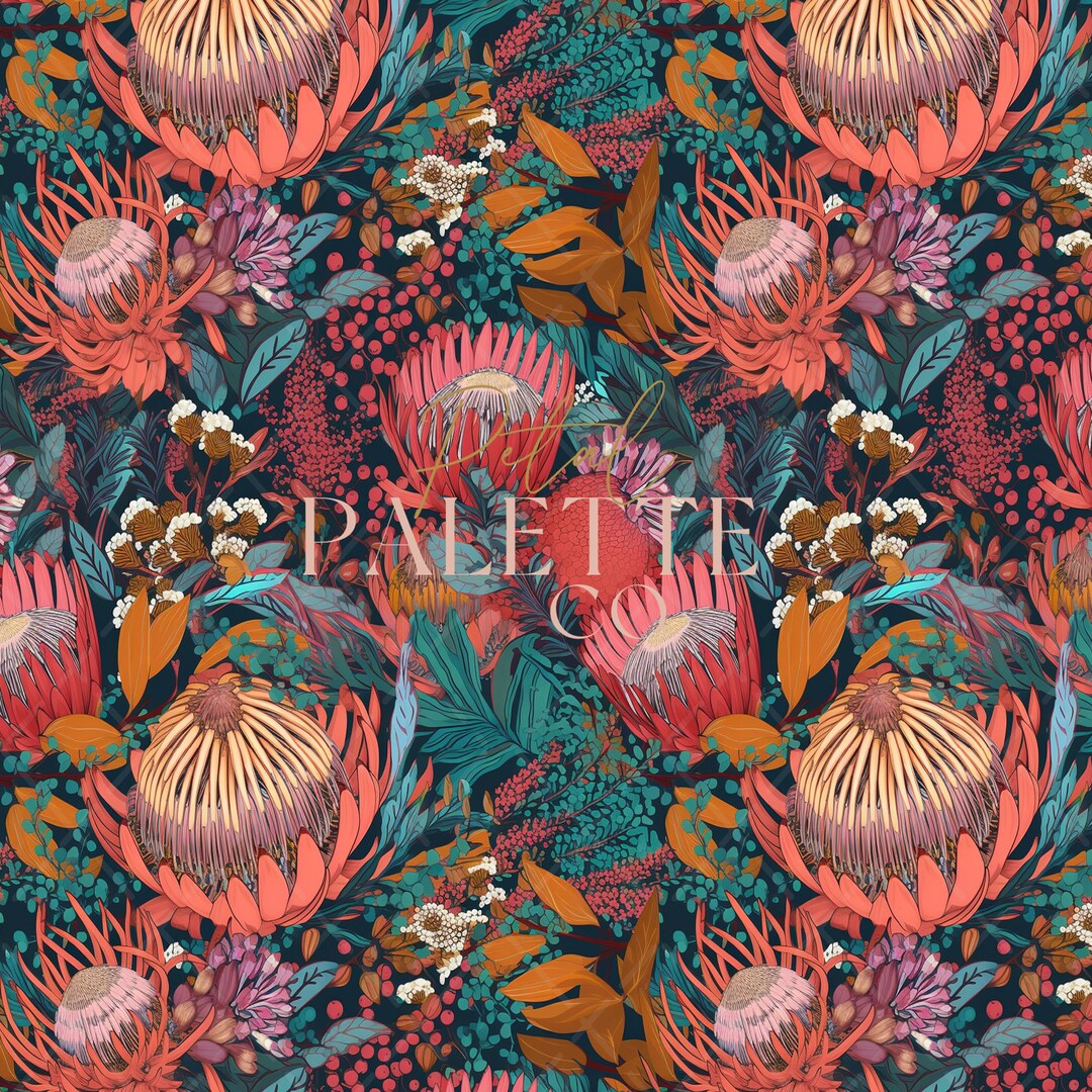 Australian Native Floral Seamless Pattern - Repeating Pattern - Tiling ...