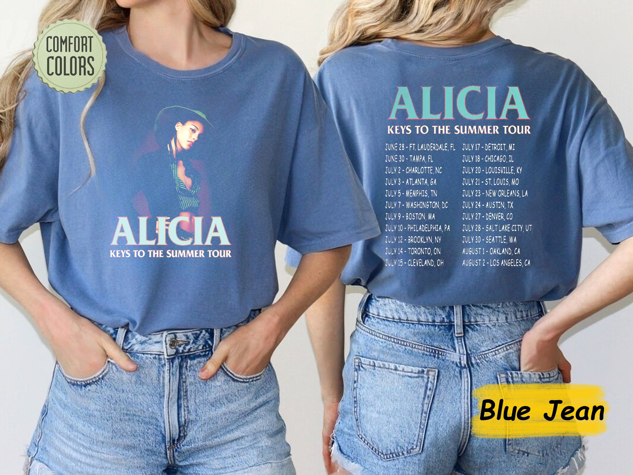 Alicia Keys So Happy It Hurts 2023 Tour T-Shirt, Alicia Keys Tour Merch ...