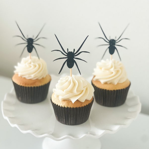 Spider Cupcake Toppers - Etsy