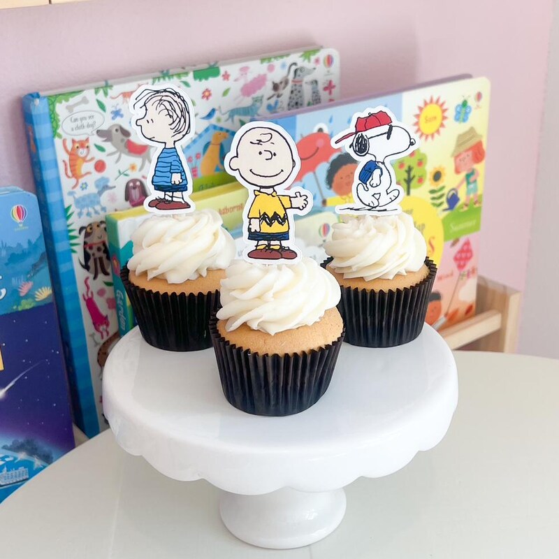 Snoopy Cupcake Toppers - Etsy