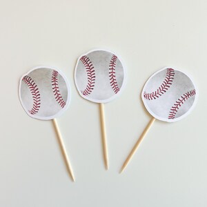 BASEBALL Cupcake Toppers - Etsy
