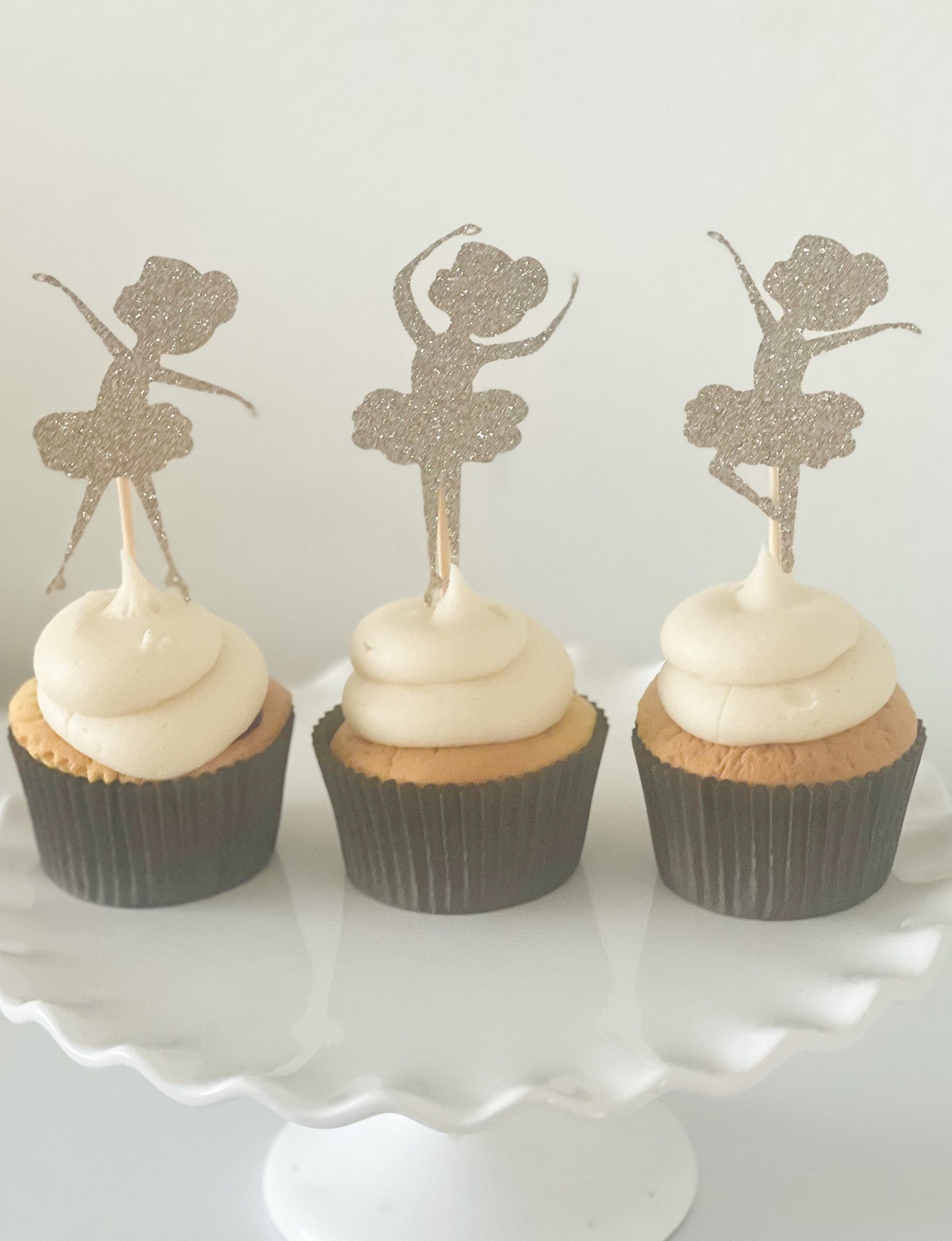 BALLERINA Cupcake Toppers - Etsy