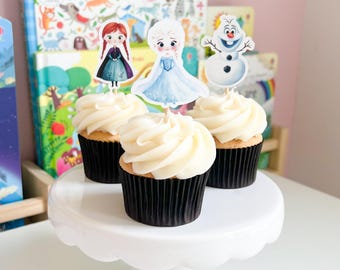 Frozen Elsa Printable Cupcake Toppers - Etsy