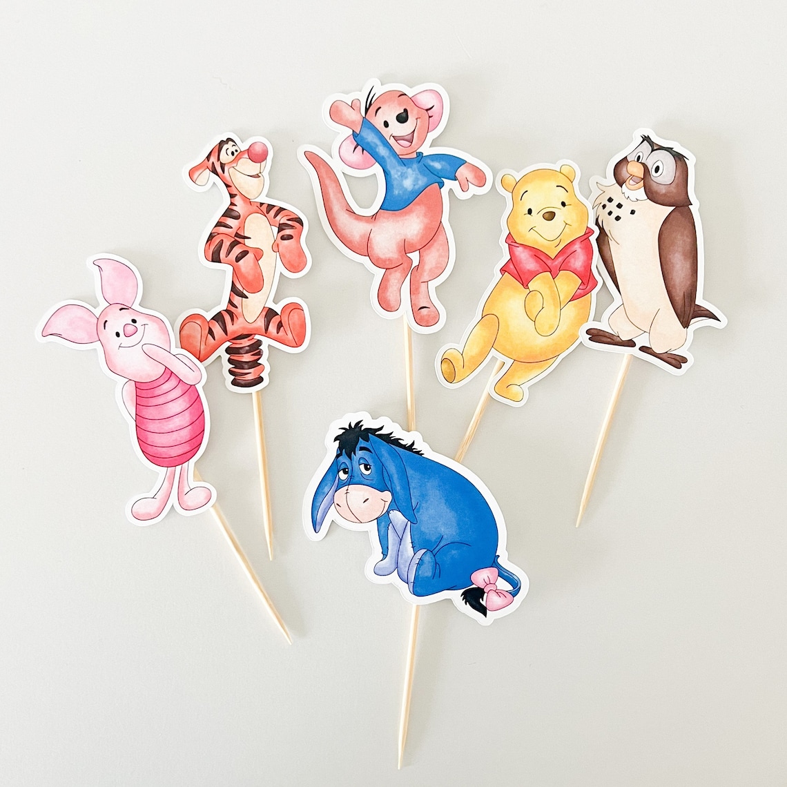 Winnie The Pooh Cupcake Toppers Etsy