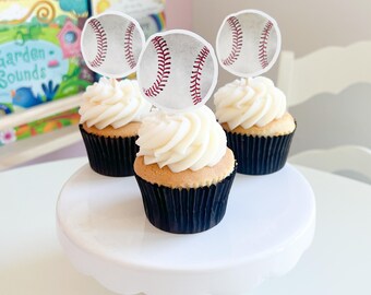 Printable Baseball Cupcake Toppers - Printable Sports Cupcake Toppers ...