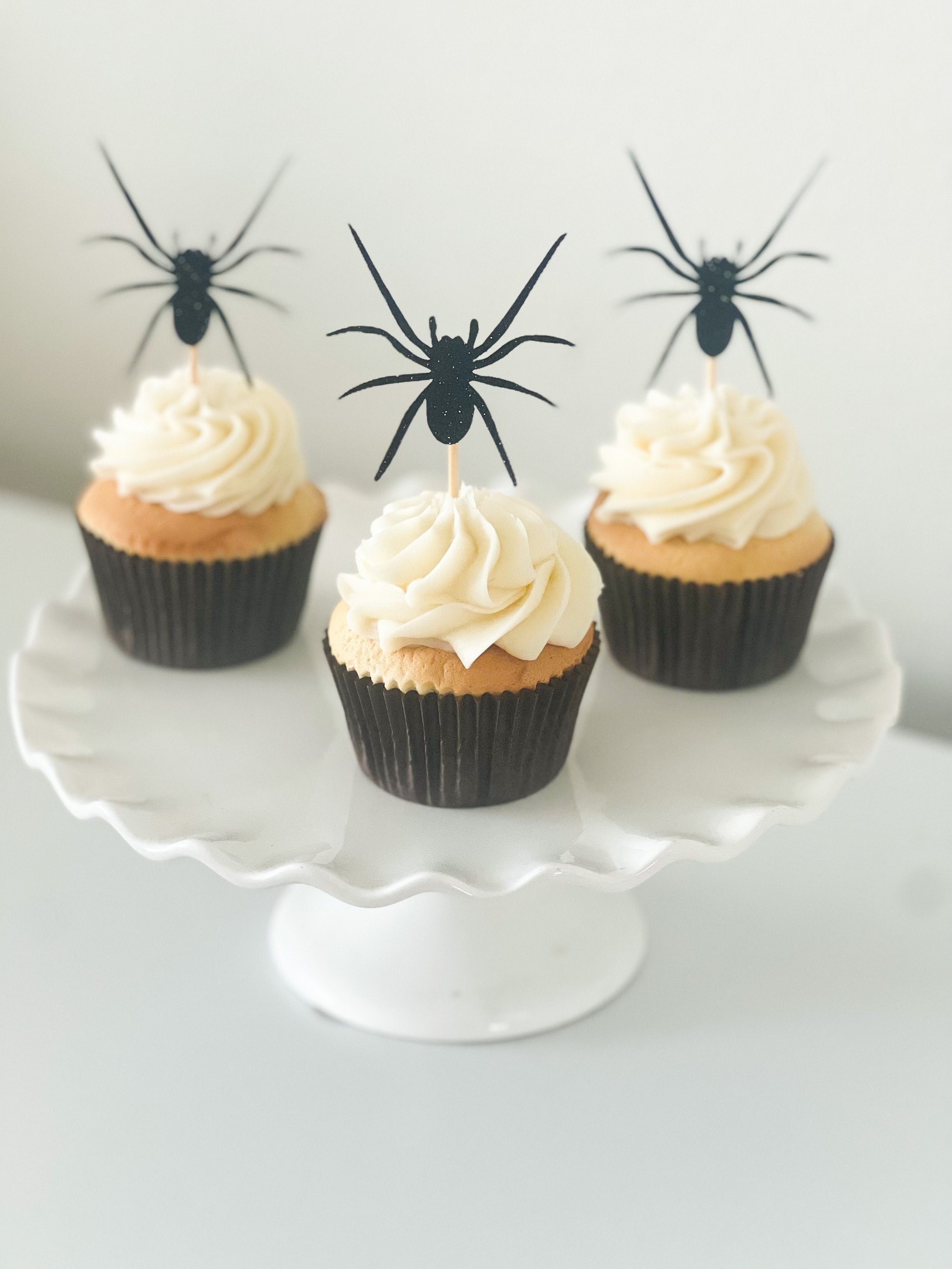 SPIDER Cupcake Toppers - Etsy