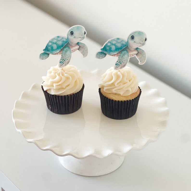 TURTLE Cupcake Toppers - Etsy