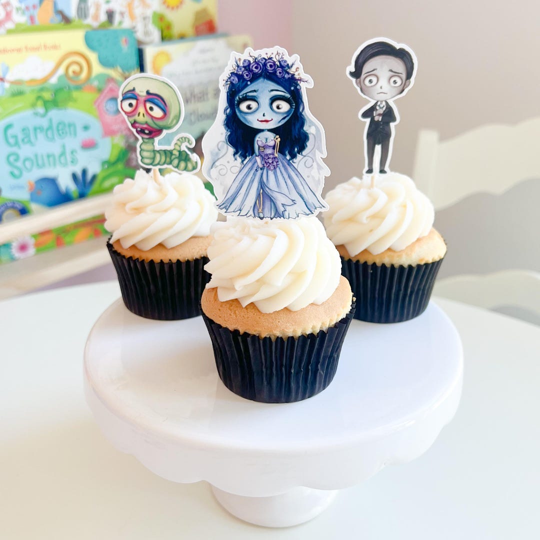CORPSE BRIDE Cupcake Toppers - Etsy