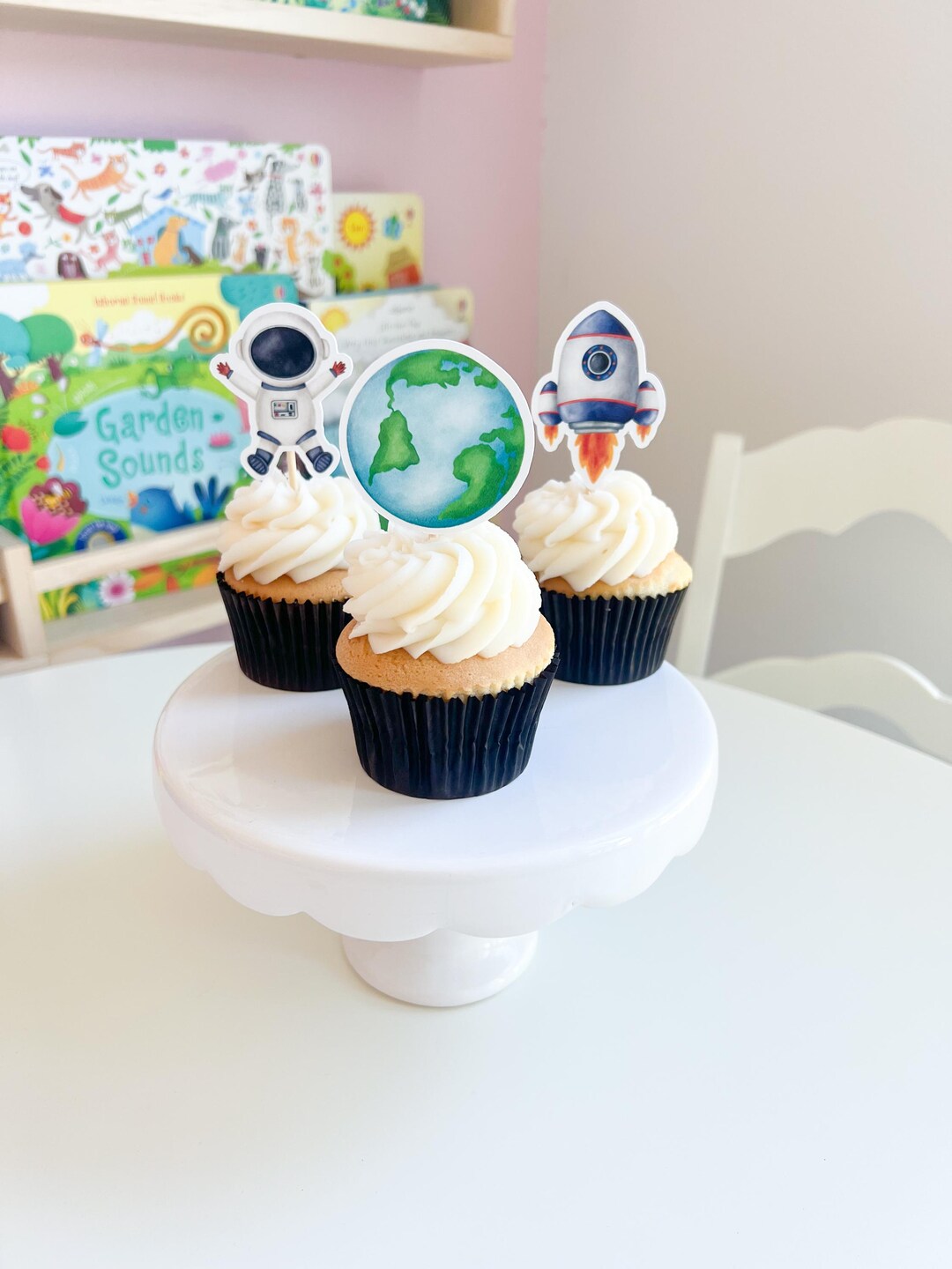 SPACE Cupcake Toppers - Etsy