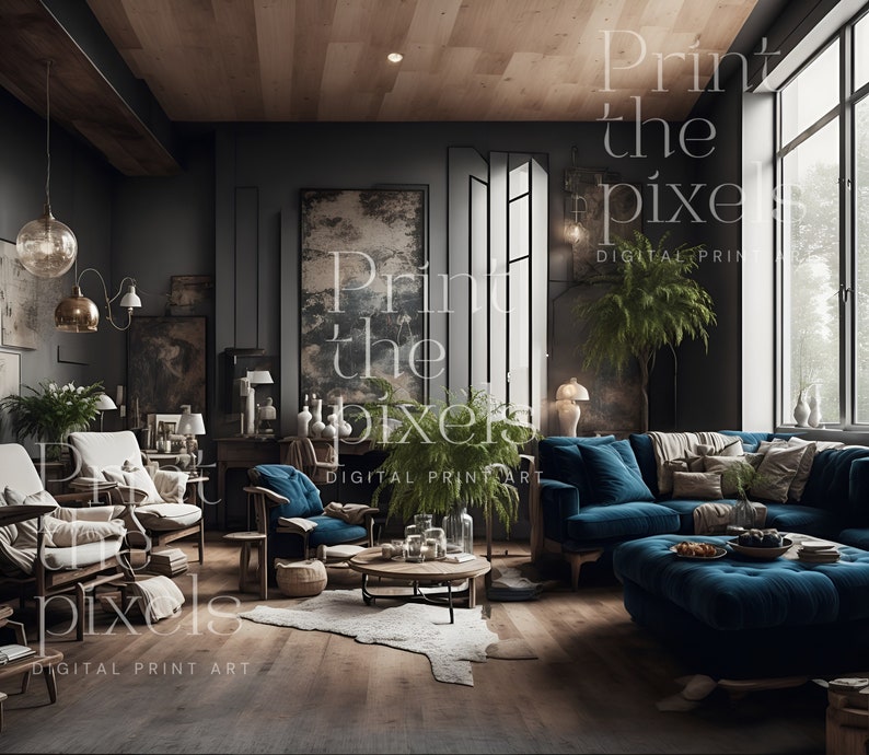 Zoom Background Digital Instant Download Virtual, Custom Backdrop, Home ...