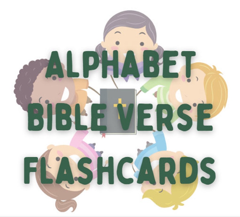 Alphabet Bible Verse Flashcards - Etsy