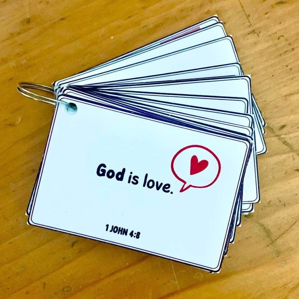 Alphabet Bible Verse Flashcards - Etsy