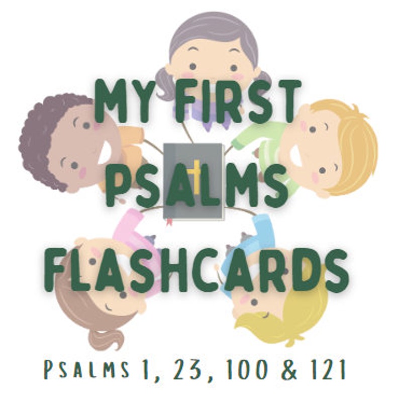 My First Psalms Bible Verse Flashcards - Etsy