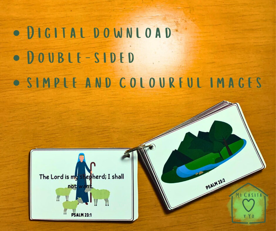 My First Psalms Bible Verse Flashcards - Etsy