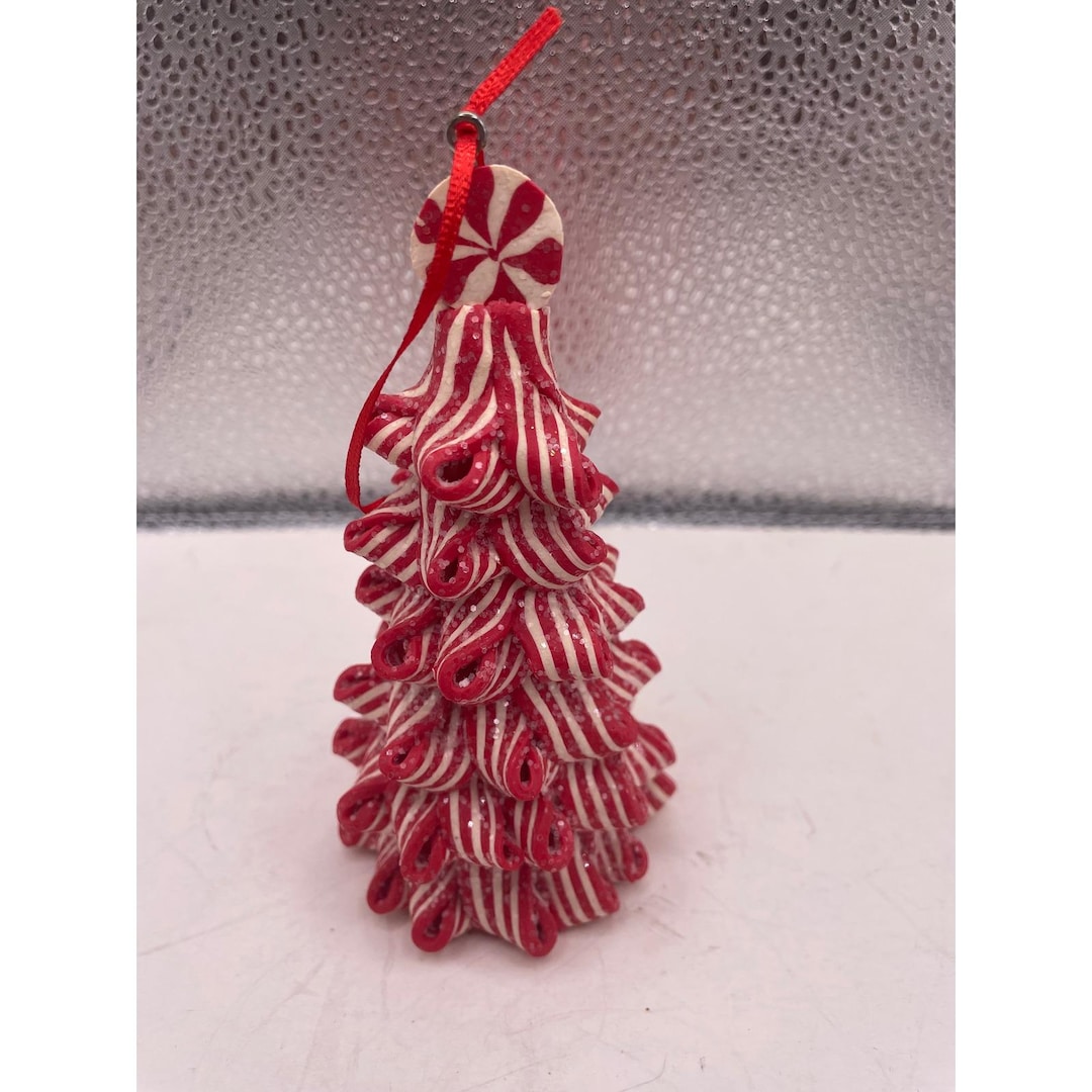 Christmas Candy Cane Tree Ornament Peppermint Swirl Holiday Decor - Etsy