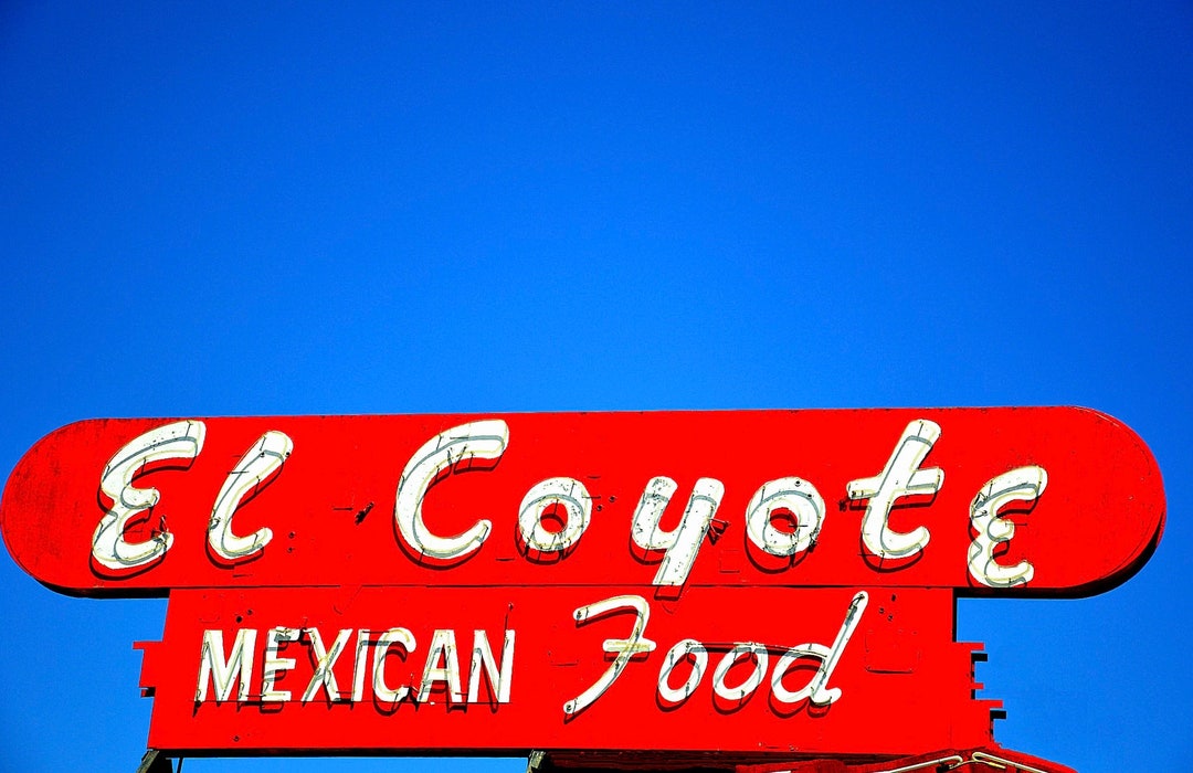 El Coyote, Mexican Food Restaurant, Los Angeles, California. - Etsy