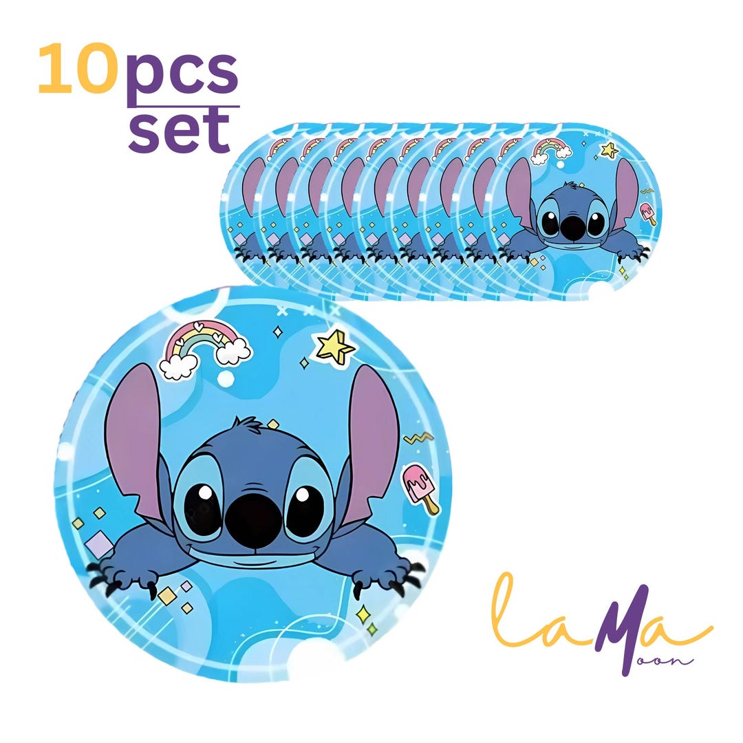 Stitch and Lilo Paper Paltes for Kids' Birthday Parties Cute Stitch ...