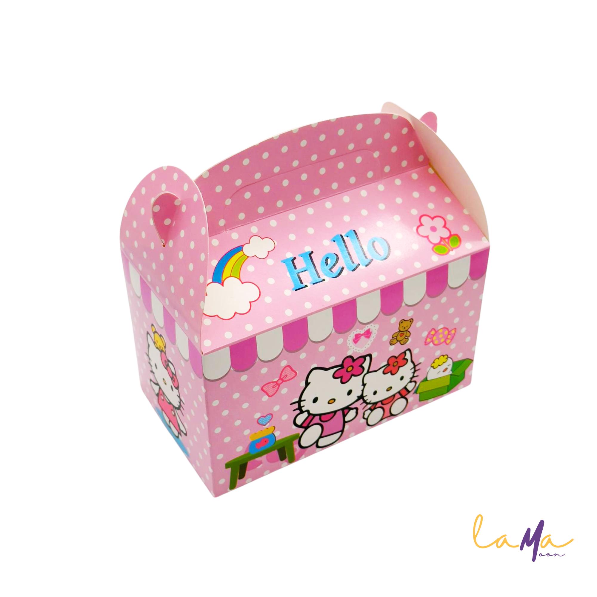 Pink Cute Kitty Party Favor Boxes – Birthday Goodie Boxes for Kids ...