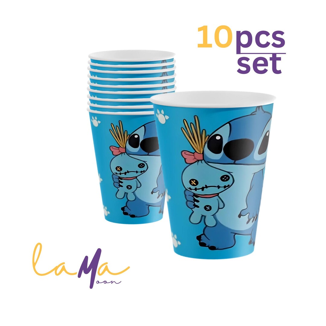 Alien & Companion Paper Cups for Kids' Birthday Parties – Cute Design ...