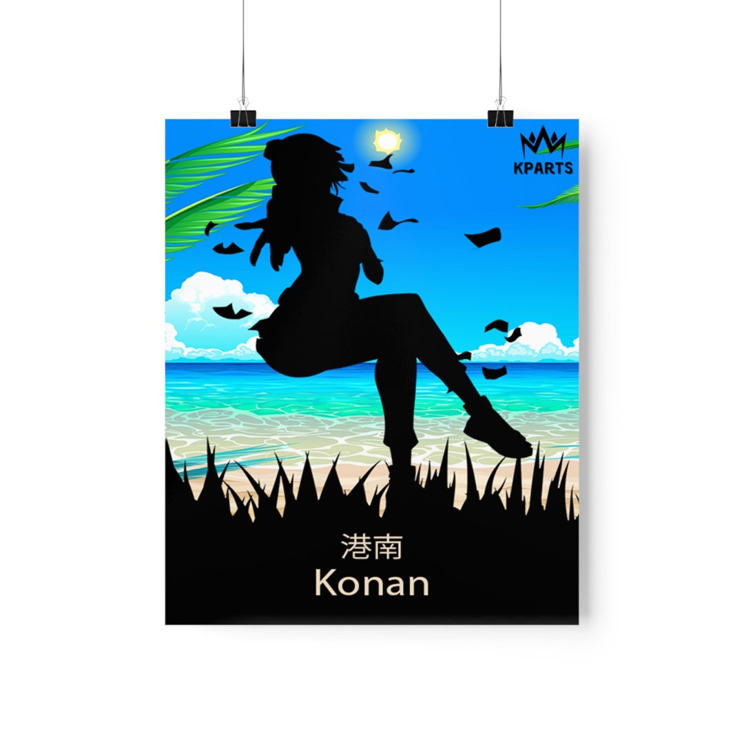 Konan Minimalist Poster 4 - Etsy