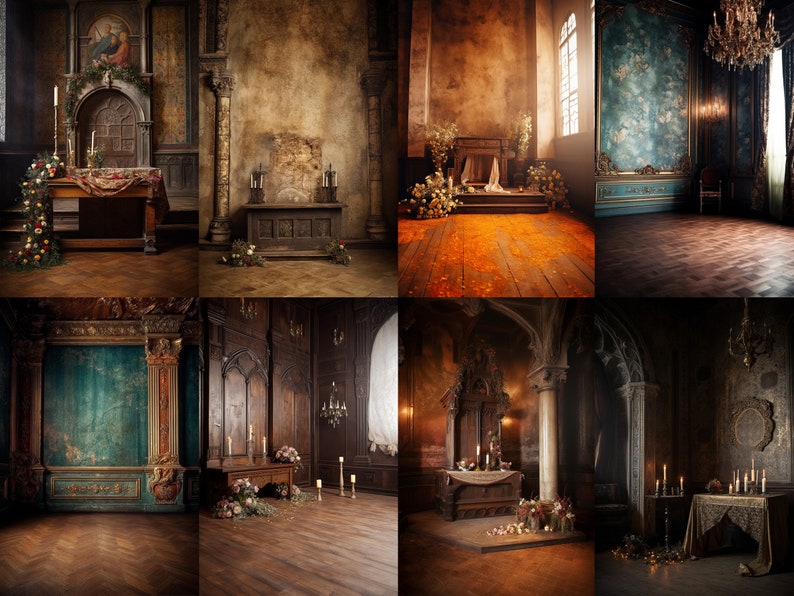 20 Photo Backdrops, Renaissance Photo Studio Background, Graduation ...