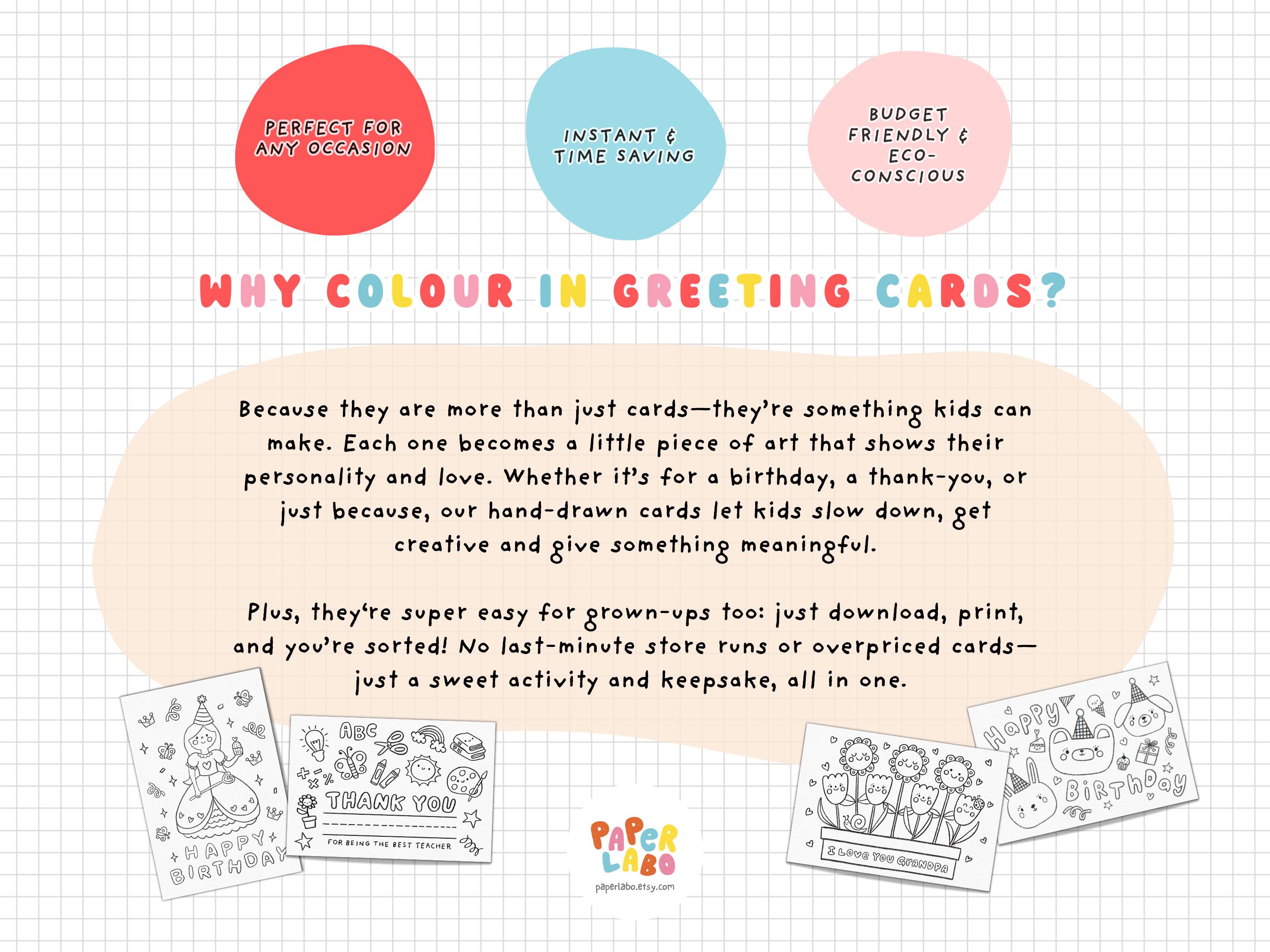 Teacher Birthday Card Printable Coloring Teacher Gift Personalised ...