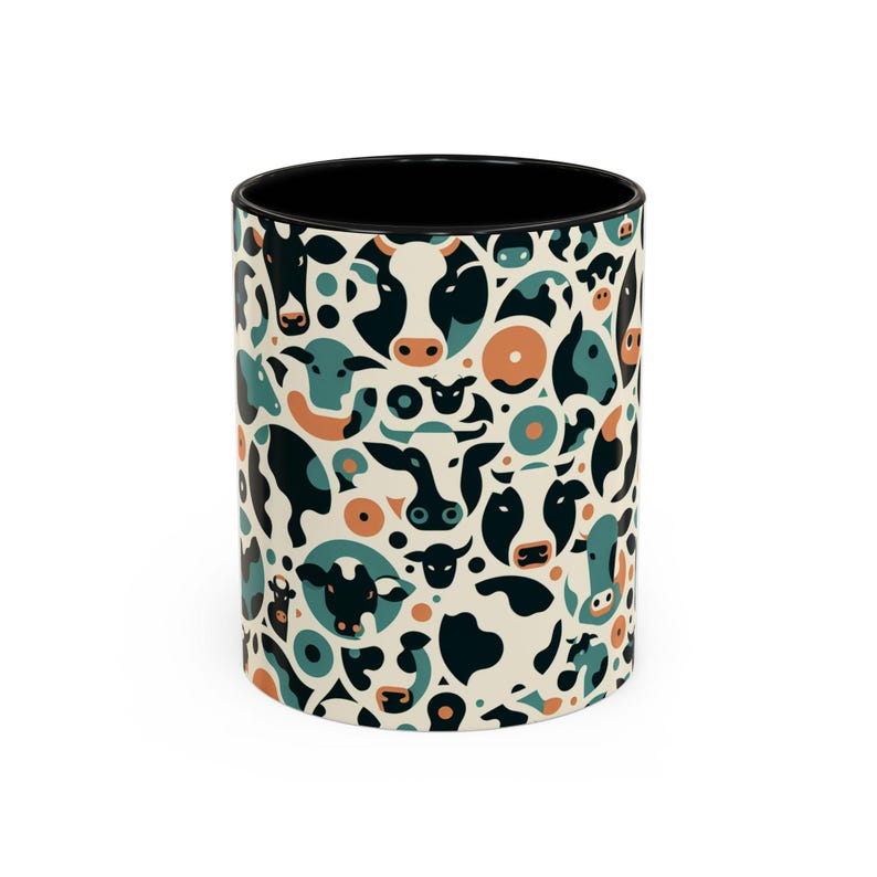 Cow Print Coffee Mug 11oz Cow Pattern Mug, Farm Animal Cup, Accent ...